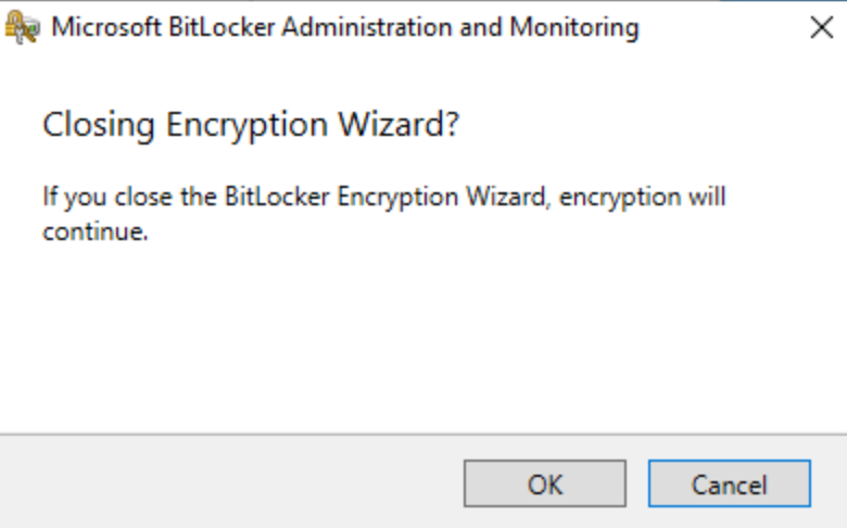 Windows Bitlocker End User Experience - - IT Service Desk